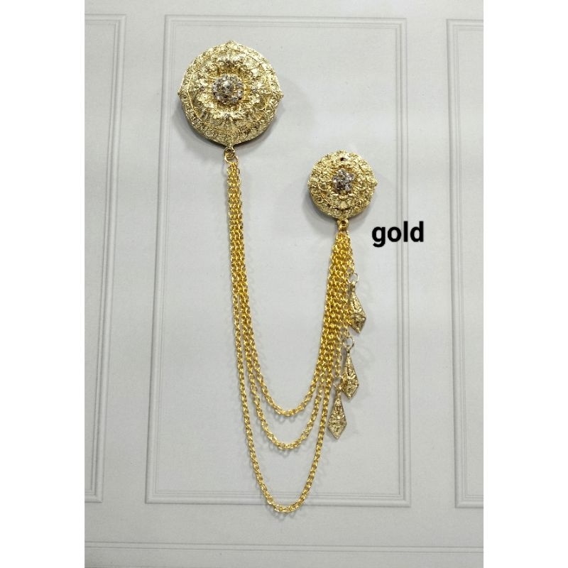 Jual Bros rantai kebaya / bros kebaya janggan / bros jas pin | Shopee ...