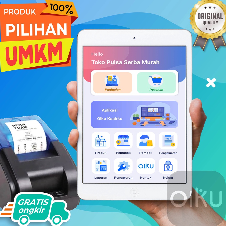 Jual Promo Hari Ini Oiku Kasir Platinum Lengkap dengan Penjualan Grosir ...