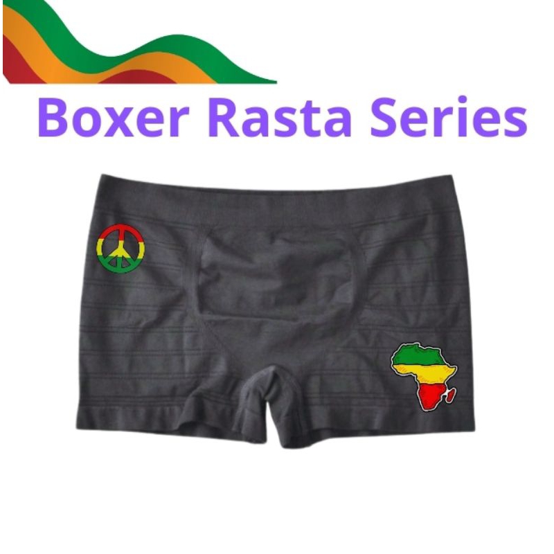 Jual Boxer Pria Rasta Underwear Reggae Series Black | Shopee Indonesia