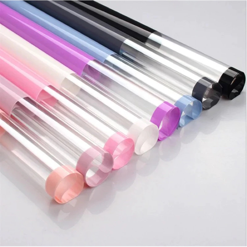 Jual [ 5 Lembar ] WIDE Frame Clear Transparan Cellophane Bucket Flower ...