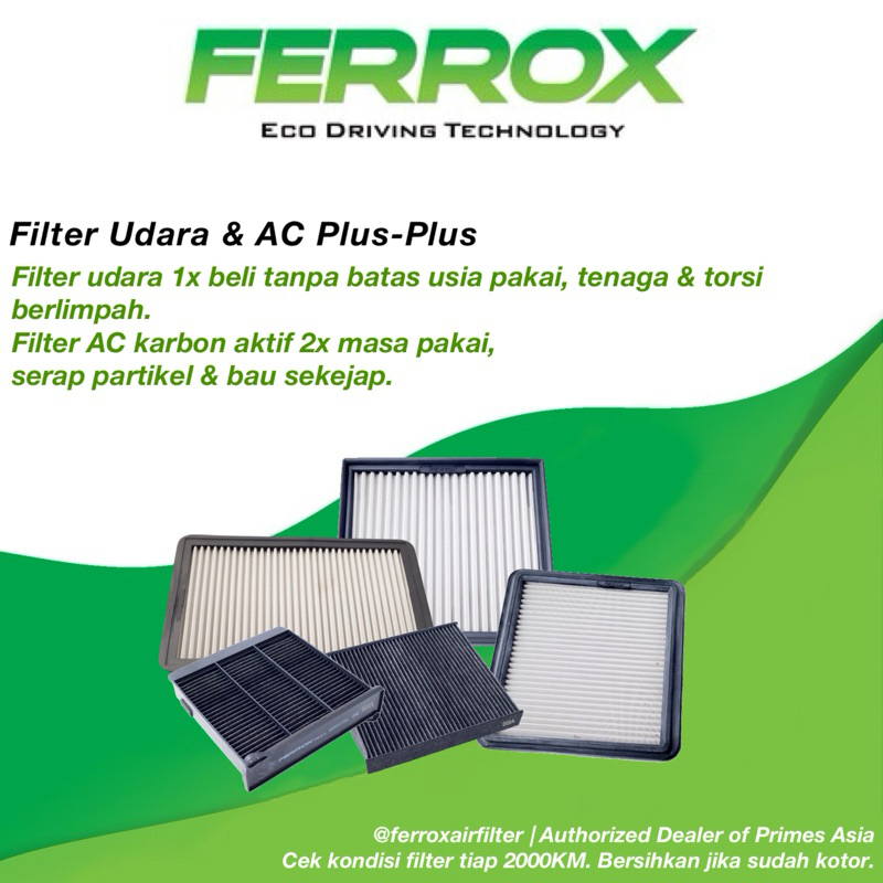 Jual FERROX Filter Udara & AC Mitsubishi Pajero Strada Triton Sport ...