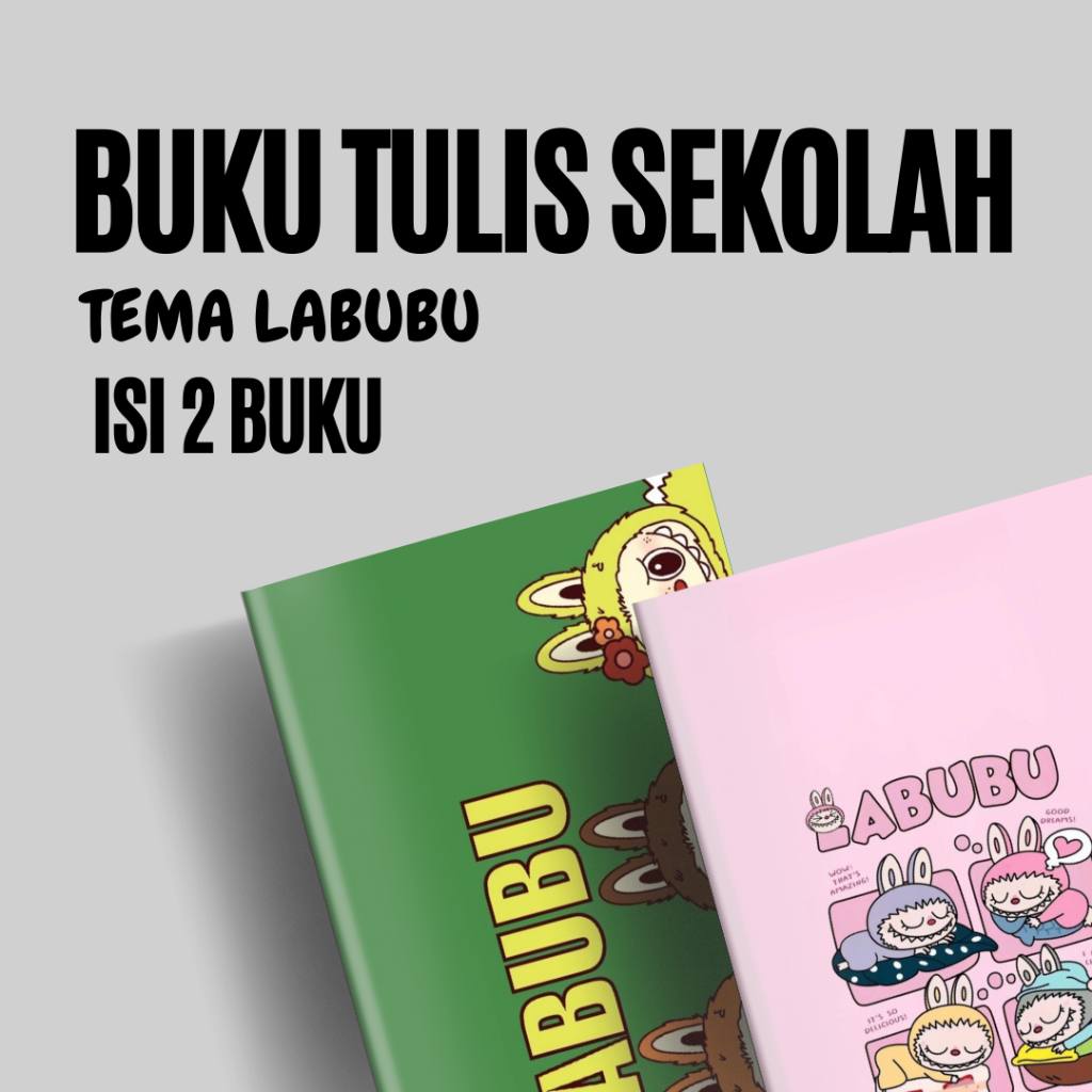 Jual Buku Tulis Sekolah Desain Lucu Tema Labubu isi 2 Buku | Shopee ...