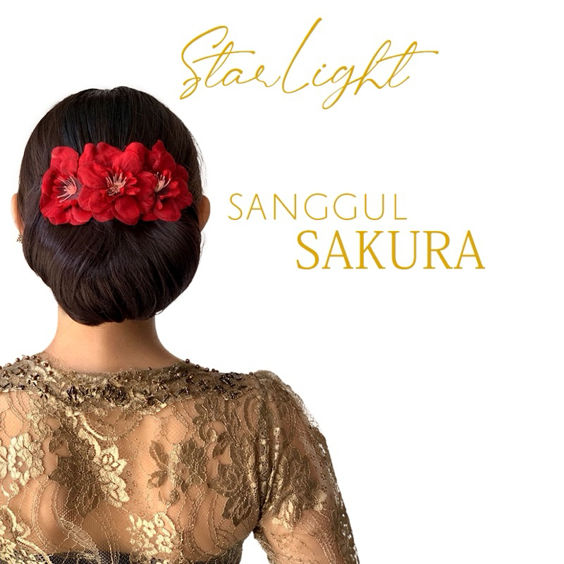 Jual Starlight Bali || Sanggul Sirkam Bunga Sakura / Sanggul Bunga Sakura / Sirkam Bunga / Karet ...