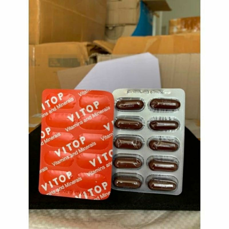 Jual Vitop Original Vitamin Ayam Memperpanjang Nafas Tenaga 1 Kapsol ...