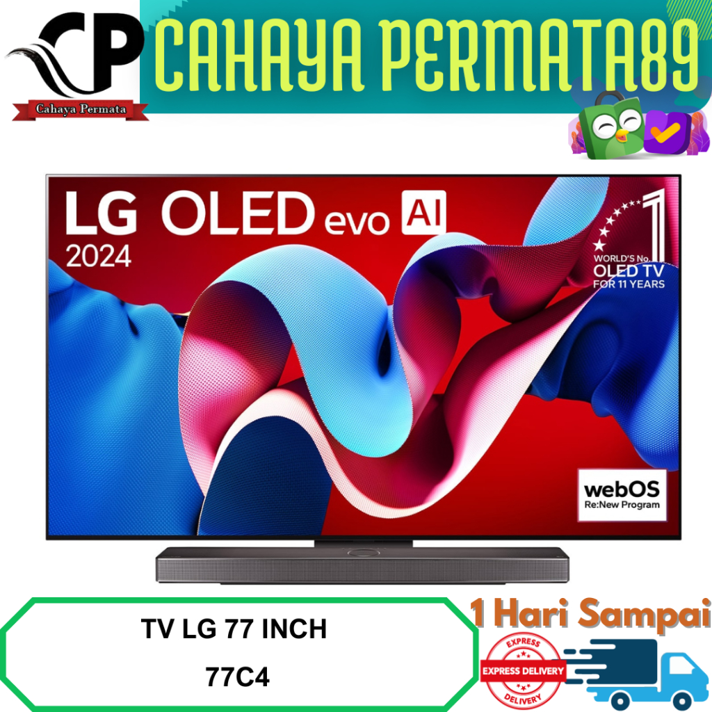 Jual LG 77C4PSA - SMART TV UHD 4K HDR LG OLED EVO 77C4 77INCH OLED77C4PSA | 77C3 | Shopee Indonesia
