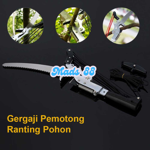 Jual Gergaji Gorok Alat Pemotong Pangkas Batang Ranting Tanaman Pohon Tinggi Tarik Tali Manual ...