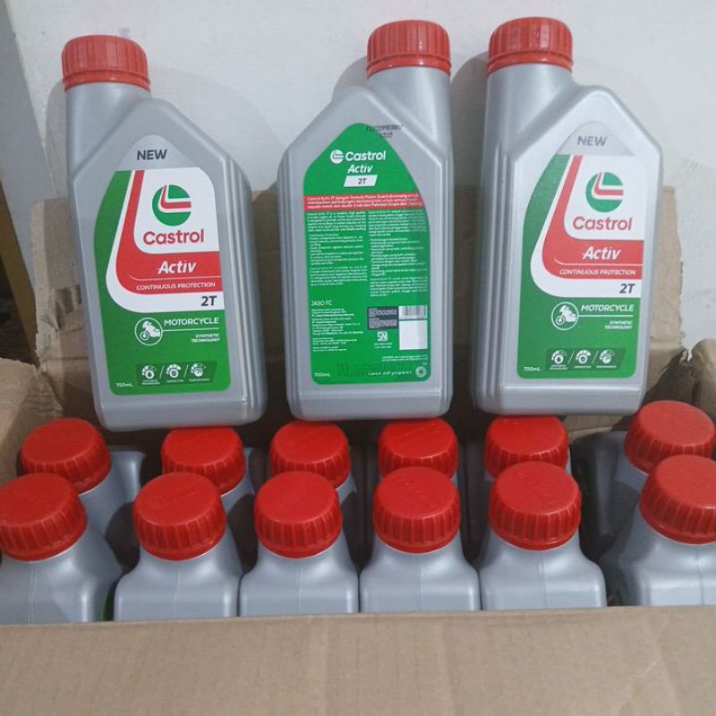 Jual Oli Castrol Activ 2T 0,7 Liter (1dus isi 12 botol) | Shopee Indonesia