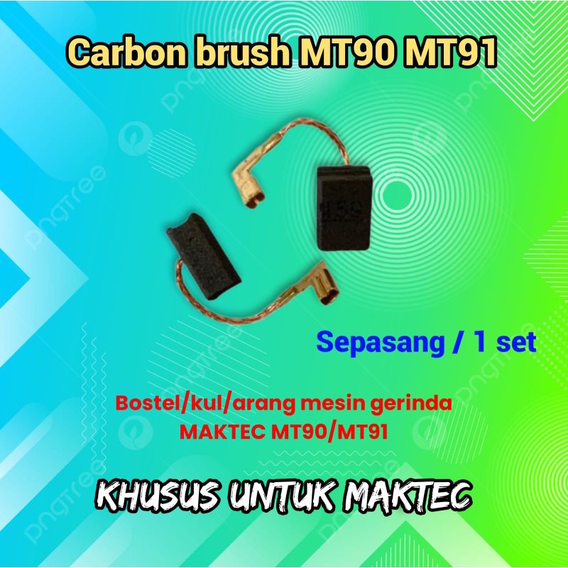 Jual Carbon brush mesin gerinda tangan MAKTEC MT91 MT90 bostel kul karbon arang brostel serkel ...