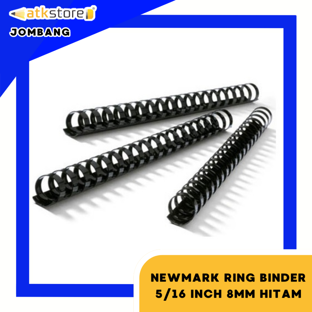Jual NEWMARK Ring Binder 5/16 INCH 8MM Hitam - Ring Binder Ukuran 5/16 INCH - ATJ | Shopee Indonesia