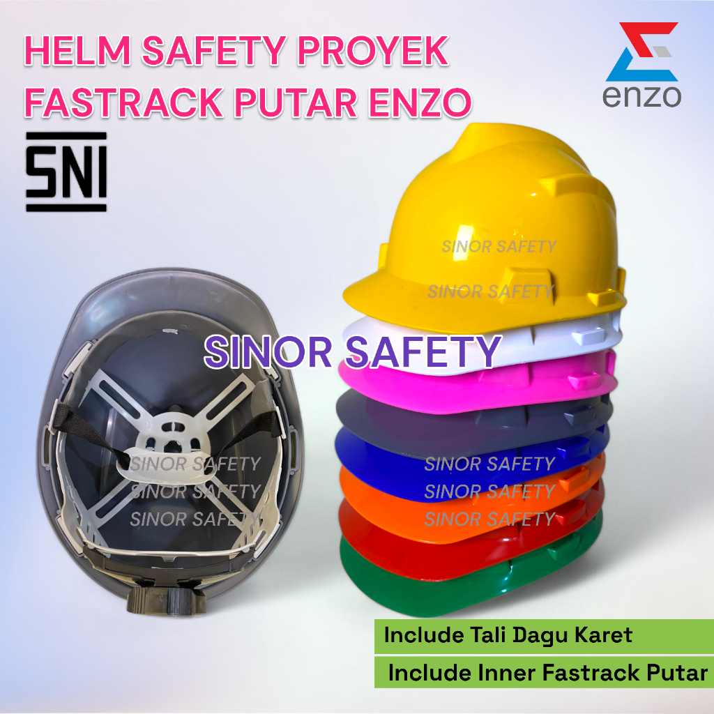 Jual Safety Helmet SNI Enzo Helm Proyek + Sarang Putar Fastrack ...