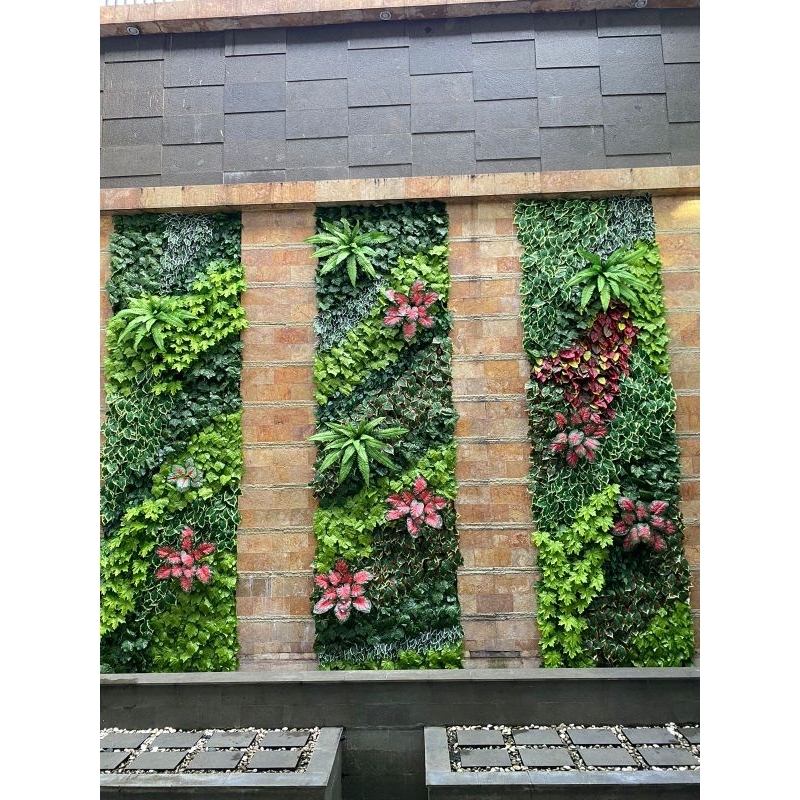 Jual Hiasan Dinding Vertical Garden Daun Palsu - Taman Dinding ...