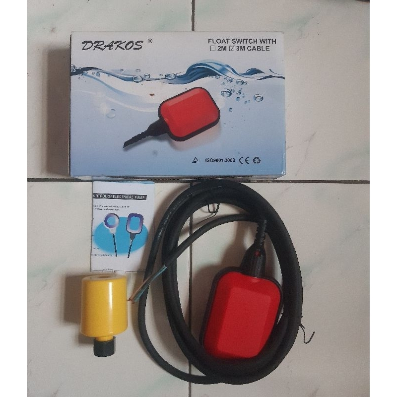 Jual pelampung air toren / float switch drakos kabel 3 meter | Shopee Indonesia
