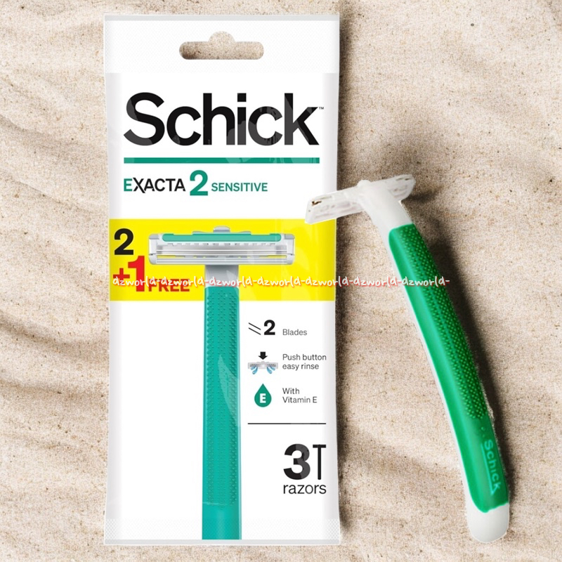 Jual Schick Exacta 2Sensitive Pisau Cukur Pria Cowok Laki Shik Shick ...