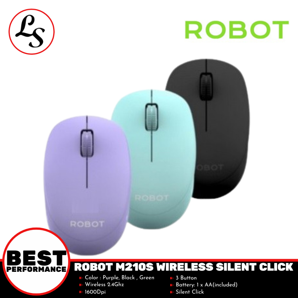 Jual ROBOT MOUSE WIRELESS M210S Silent Click | Shopee Indonesia