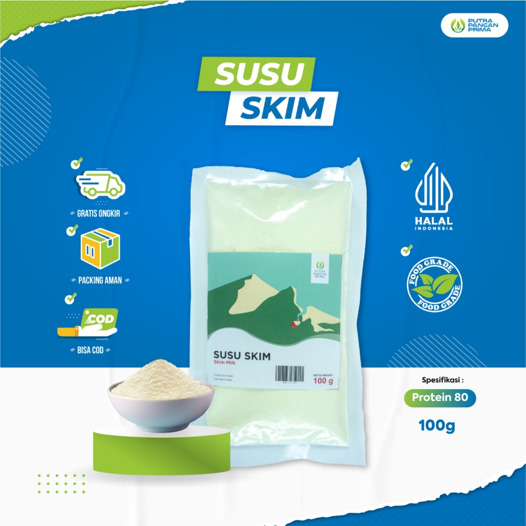 Jual Bubuk Susu Skim Milk Powder 100gr | Shopee Indonesia
