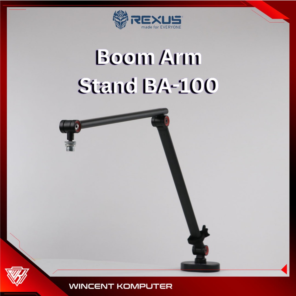 Jual Rexus Microphone Boom Arm Stand BA-100 Stand Mic Universal ...