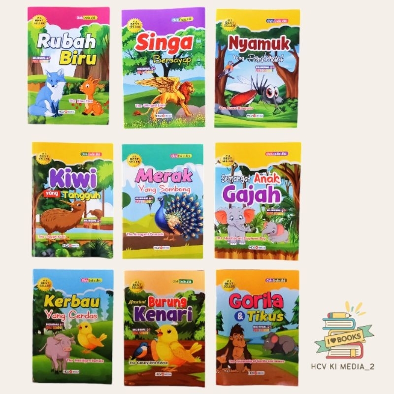 Jual PAKET ISI 9 BUKU CERITA ANAK DAN DONGENG RUBAH BIRU GORILA TIKUS ...