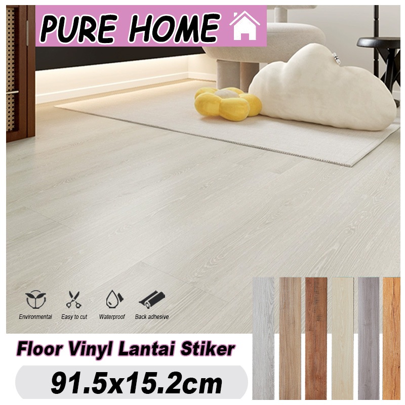 Jual Pure Home-Lantai vinyl motif kayu ukuran:91.5x15.2cm / Parket Lantai / Lantai kayu PVC ...