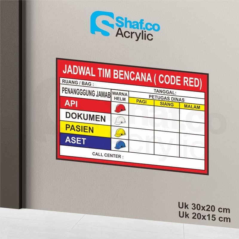 Jual STICKER JADWAL TIM BENCANA /) STIKER //RAMBU-RAMBU | Shopee Indonesia