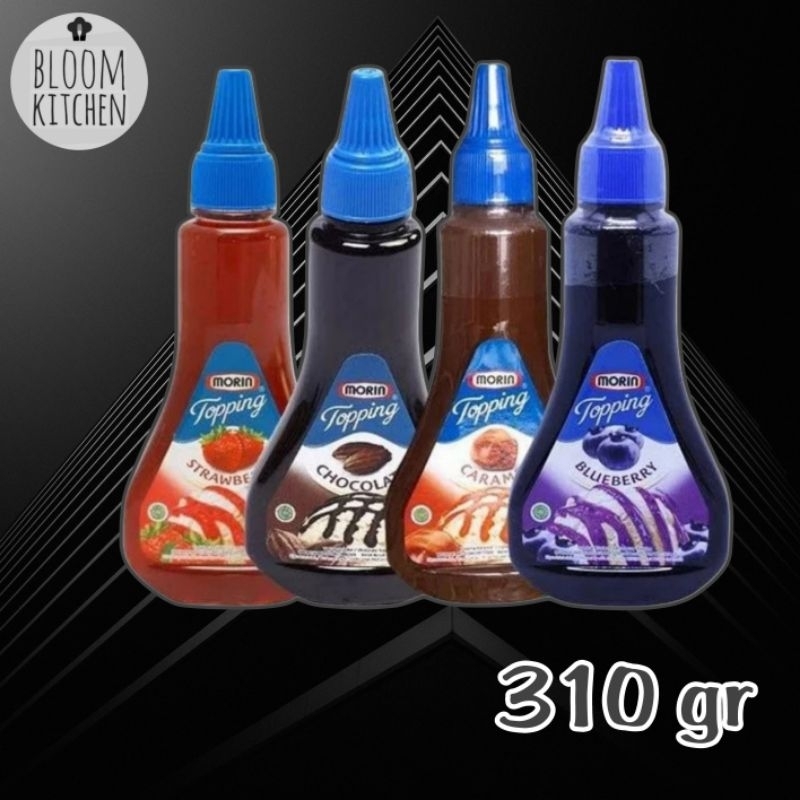 Jual MORIN TOPPING CARAMEL COKLAT STRAWBERRY BLUEBERRY 310 Gram ...