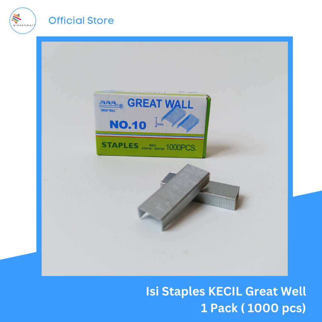 Jual Isi Staples Kecil Great Wall No 10 Per Pack | Shopee Indonesia