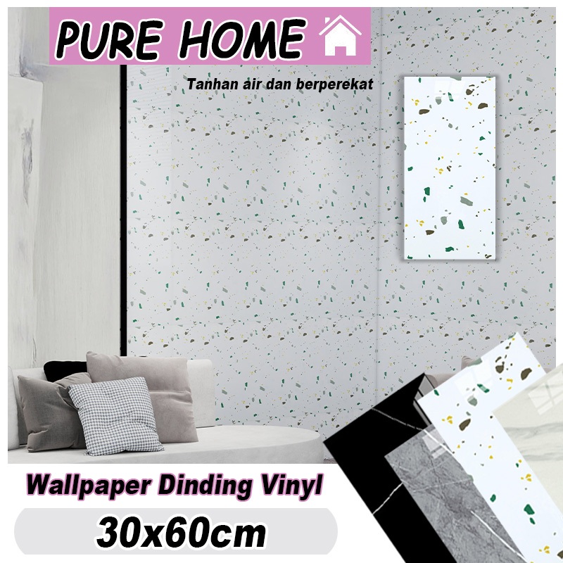 Jual Pure Home- Wallpaper vinyl marmer Ukuran30 x 60 cm / Wallpaper ...