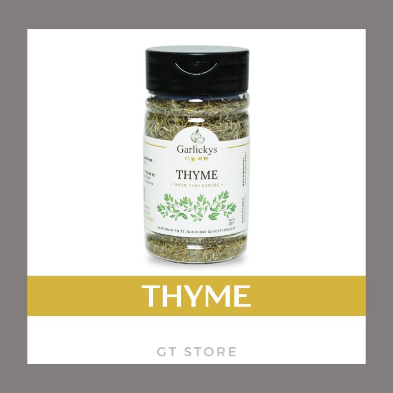 Jual Daun Thyme Kering / Daun Thyme Leaves / Thyme Bubuk / Bubuk Thyme ...