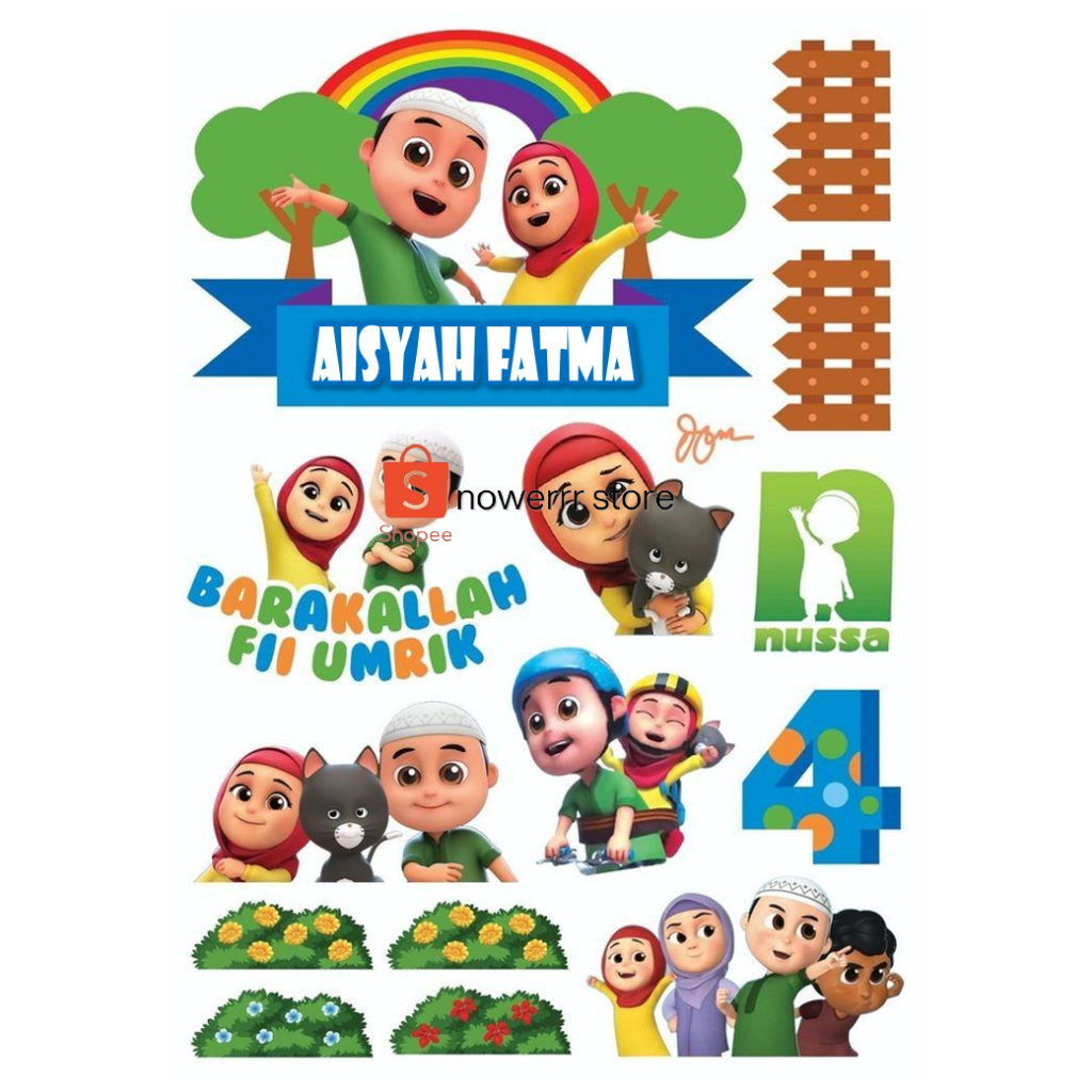 Jual Topper Cake Tema NUSA RARA Custom/Topper ULTAH NusaRara | Shopee ...