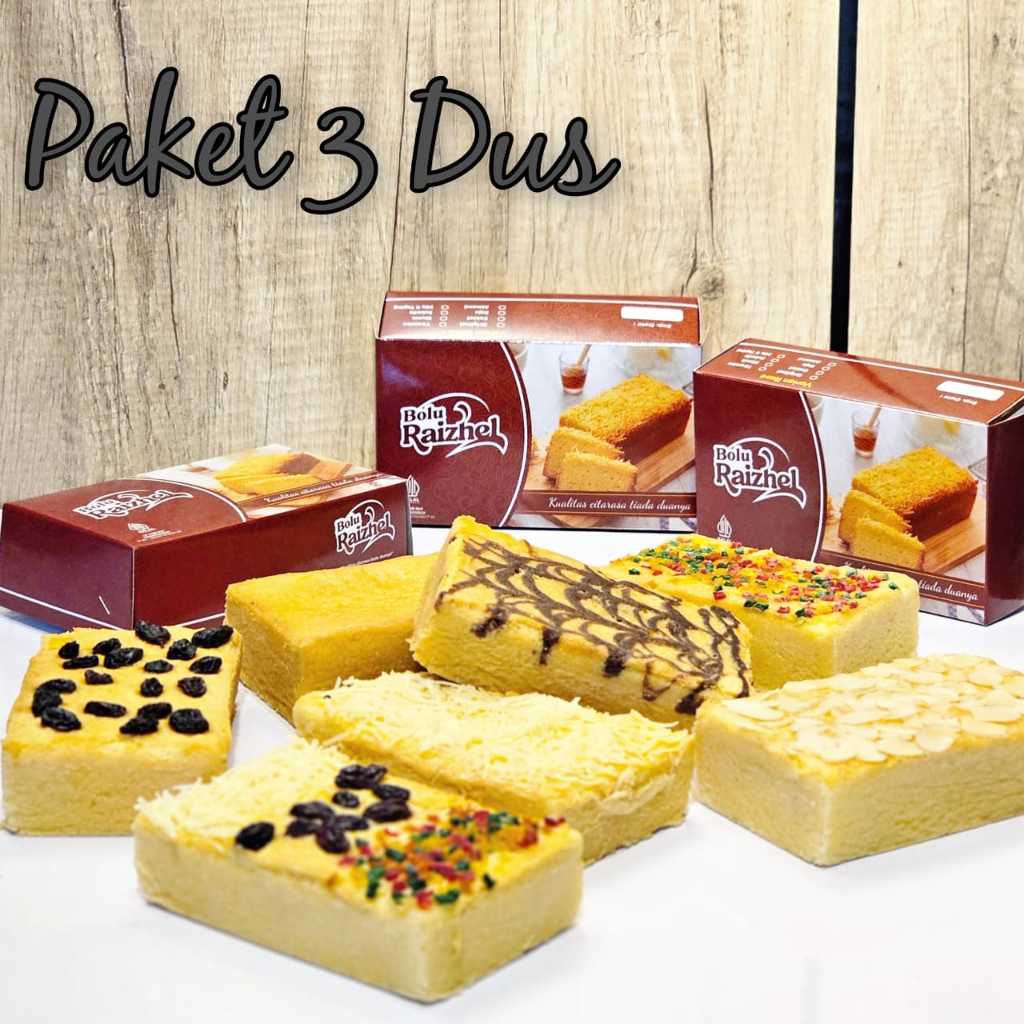 Jual PAKET HEMAT 3 DUS BOLU PREMIUM RAIZHEL | Shopee Indonesia