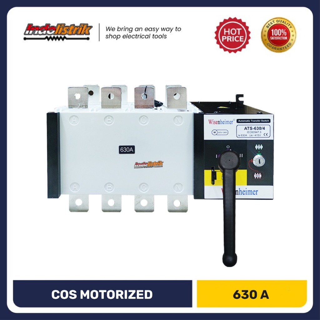 Jual Change Over Switch 4 Pole 630 Ampere Motorized COS Ohm Saklar Wisenheimer ORIGINAL ...