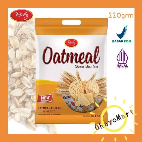 Jual Richy oatmeal cheese mini bite / Snack oat rasa keju / Richy oat ...