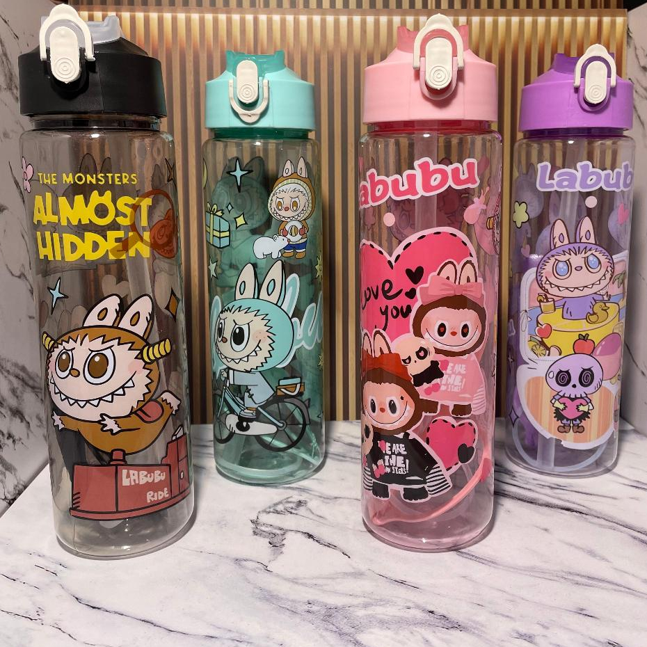 Jual FOREVER - Botol Minum Anak Karakter LABUBU Kapasitas 900ml Free ...