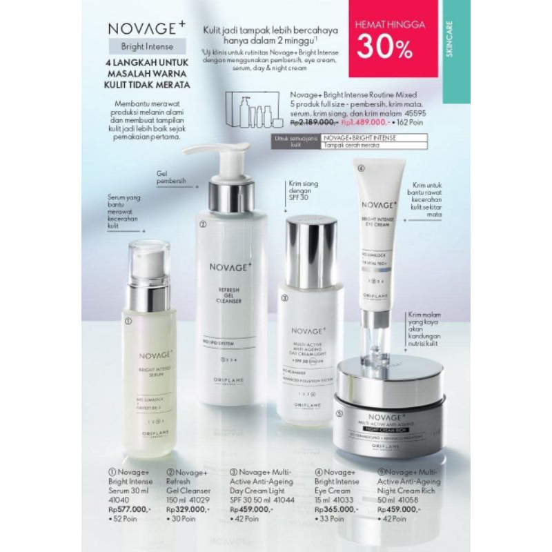 Jual 45595 Novage bright intense routine mixed | Shopee Indonesia