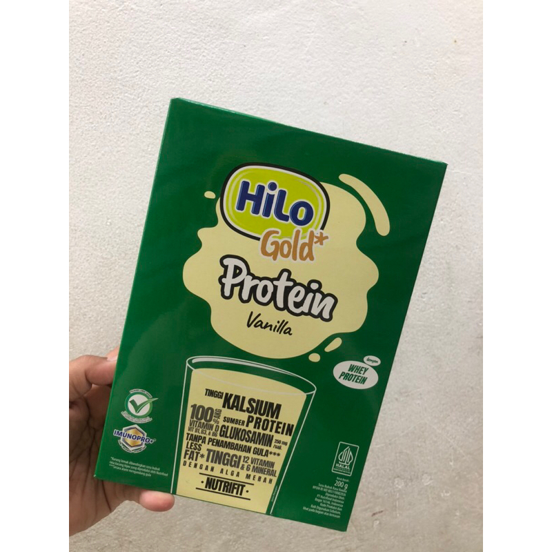 Jual Hilo gold protein 200 gr rasa vanilla | Shopee Indonesia
