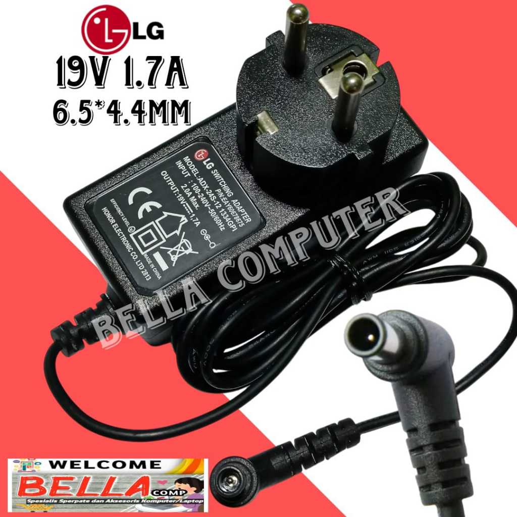 Jual Adaptor Charger Monitor LG TV LED LG 19V 1.6A 19V 1.7A Original ...