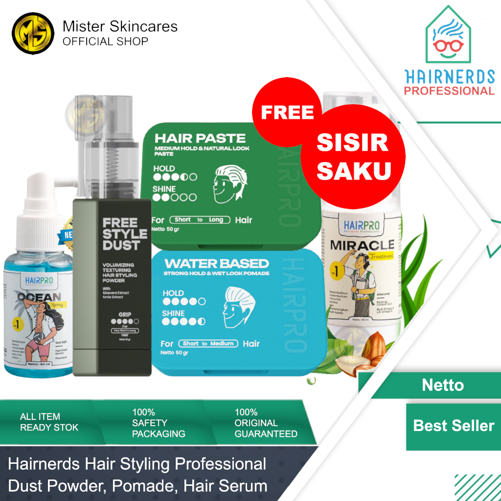 Jual Hairnerds Professional Hair Pro Styling Dust Powder Hair Paste ...