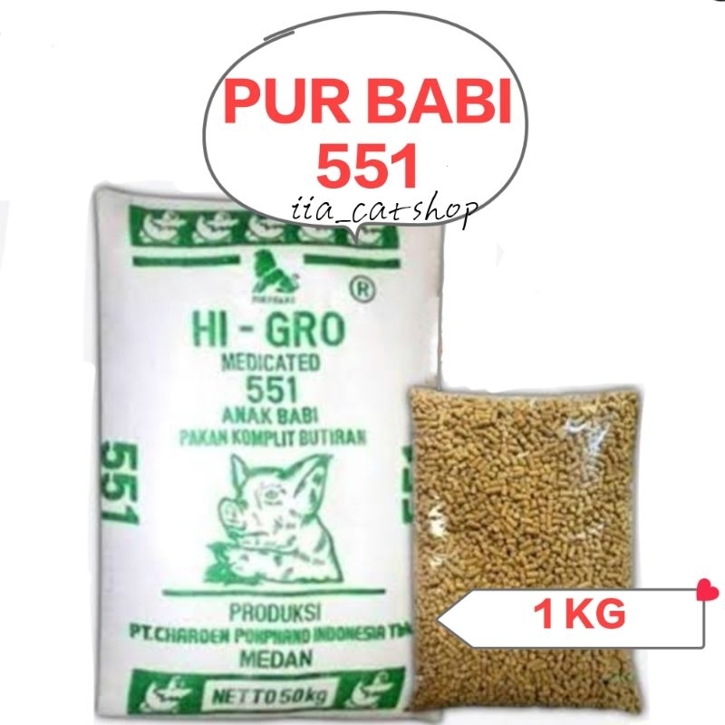 Jual Pakan Unggas Pur Voer Babi 551 Repack 1Kg | Shopee Indonesia