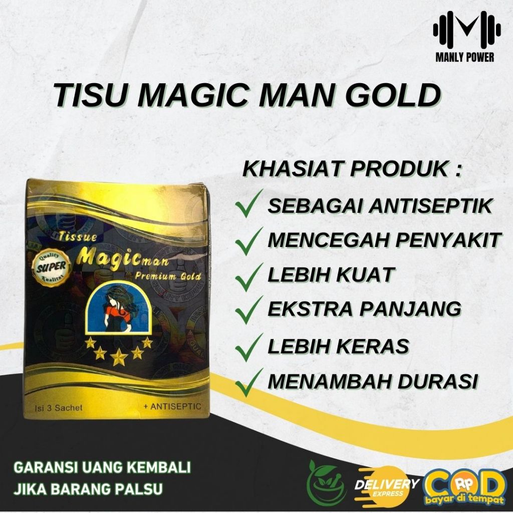 Jual Tisu Magic Super Magic Man Premium Gold Antiseptik Tisu Mejik ...