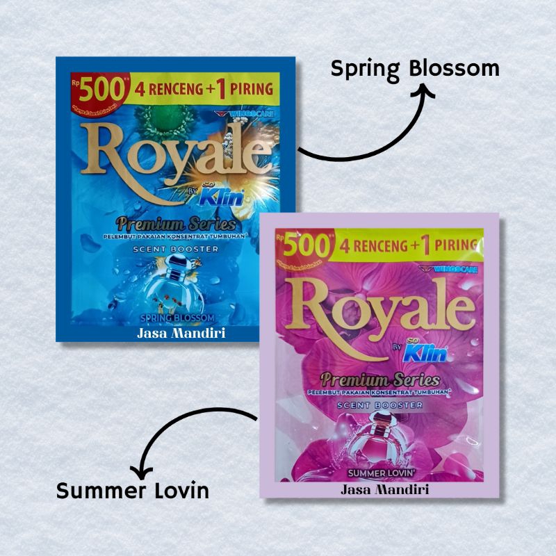 Jual Royale Pelembut dan Pewangi pakaian Sachet (Beli 4 Renteng Gratis ...