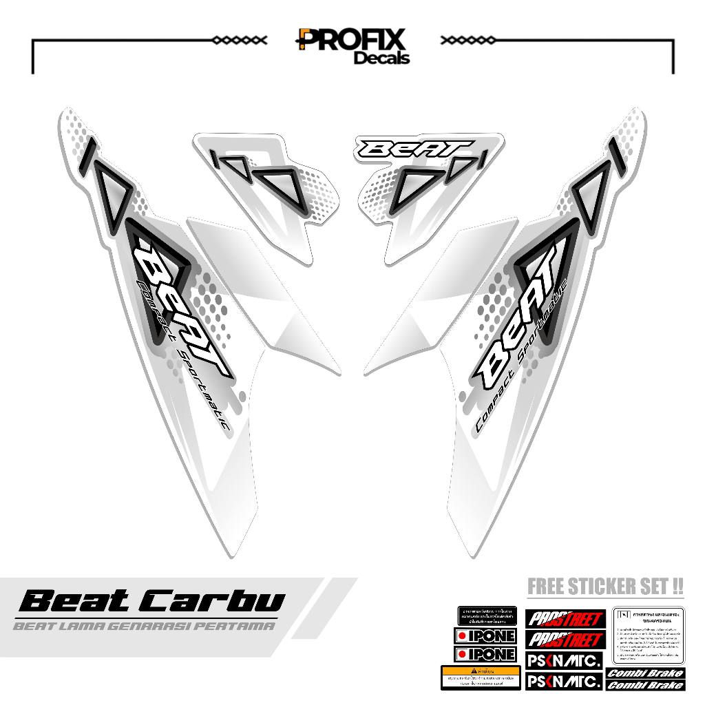 Jual STRIPING BEAT CARBU NEW MOTIF 15 STICKER BEAT LAMA-KARBU-RARE ...