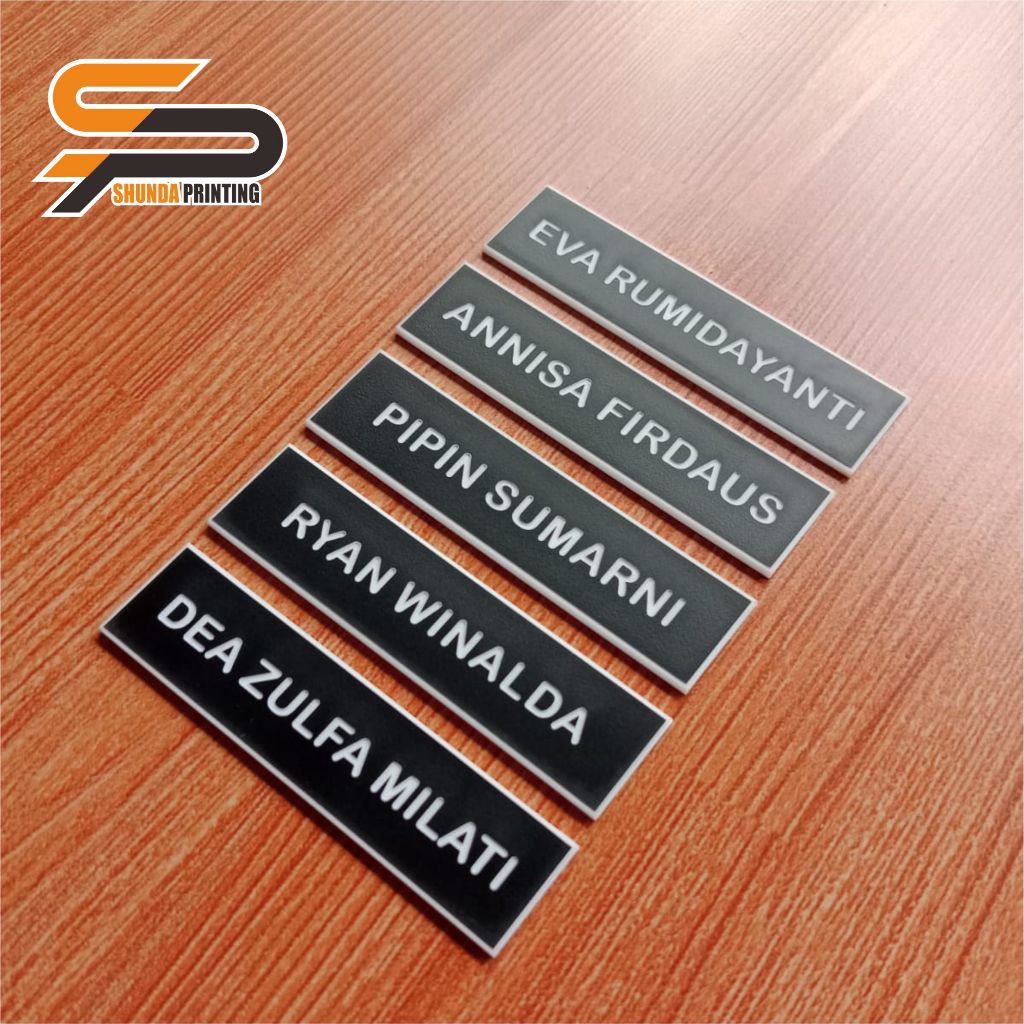 Jual Name Tag Grafir | Papan Nama Grafir | Grafir Laser | Shopee Indonesia