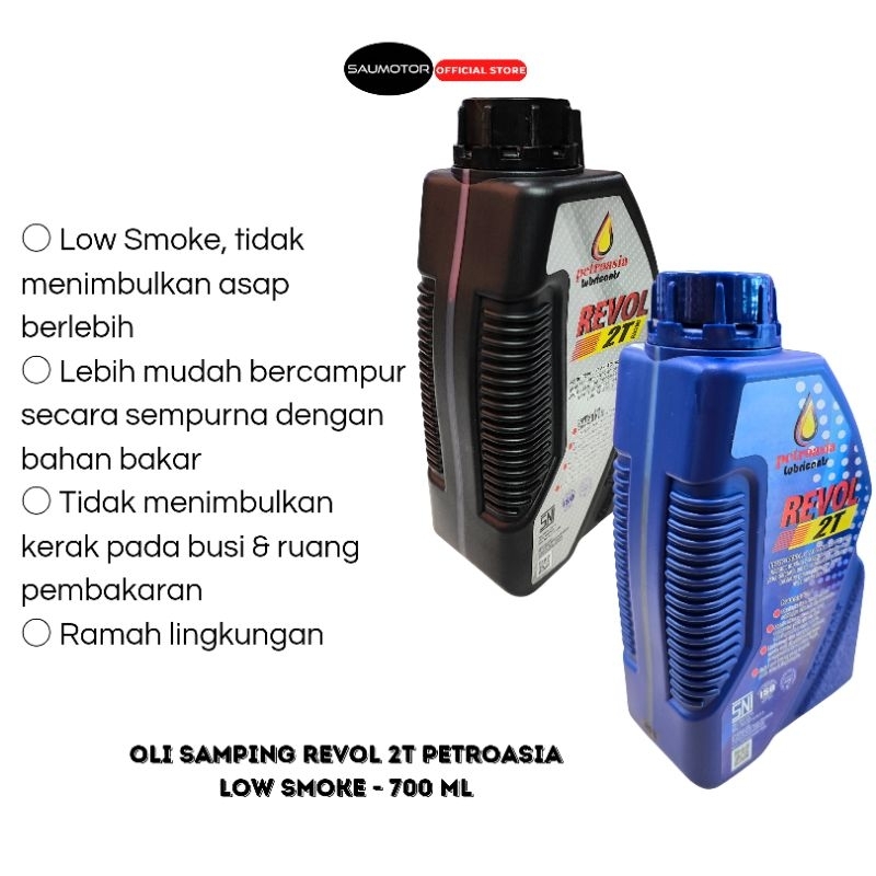Jual Petroasia Oli Samping 2 Tak REVOL 2T Racing 700 ML Jaso FC Low Smoke | Shopee Indonesia