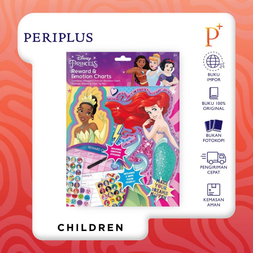 Jual Disney Princess Reward & Emotion Chart - 5012128605093 | Shopee ...
