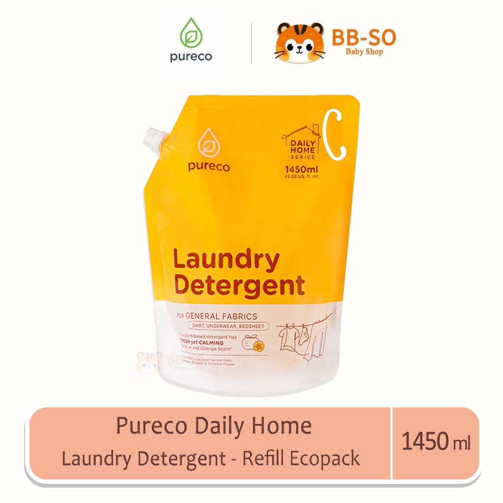Jual Pureco Refill Liquid Detergent / Fabric Softener / Dish & Bottle Soap /Daily Home - Eco ...