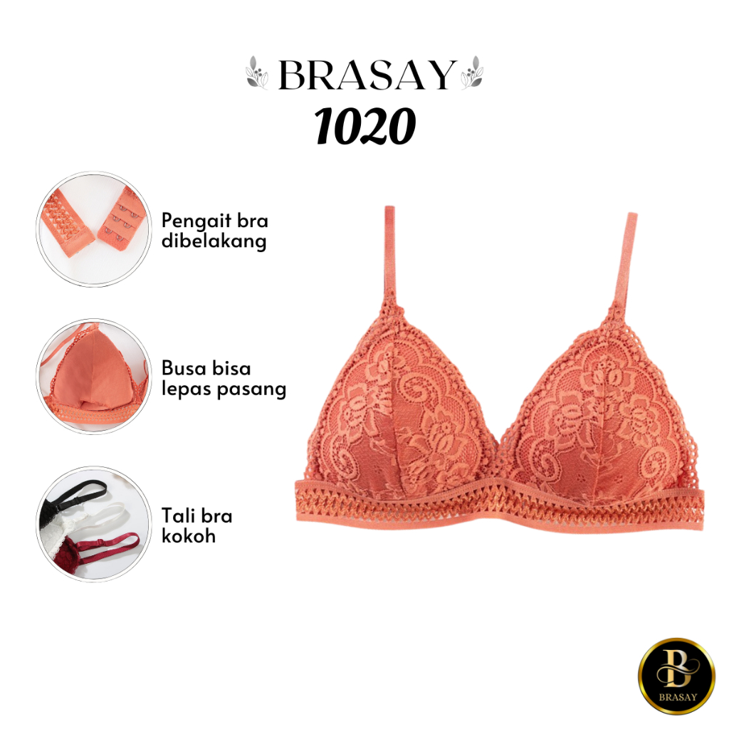 Jual Brasay Bra Tanpa Kawat Bh Pakaian Dalam Wanita 1020 | Shopee Indonesia