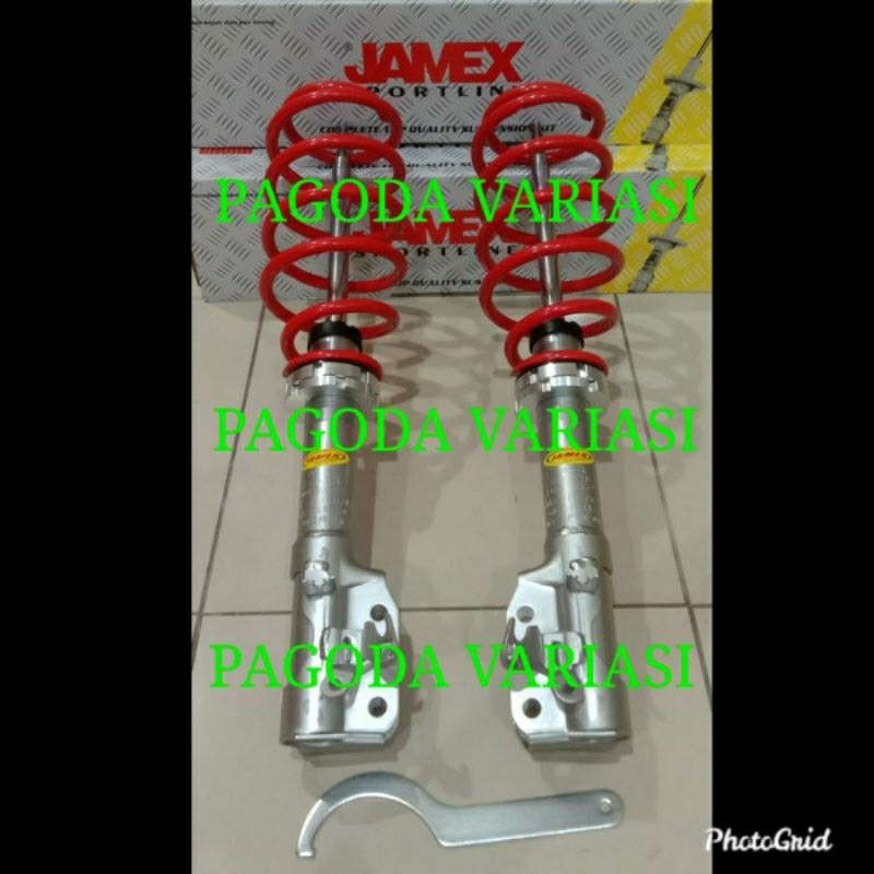 Jual SHOCK COIL OVER JAMEX STELL CEPER / STD HONDA BRIO 2012-ON DEPAN ...