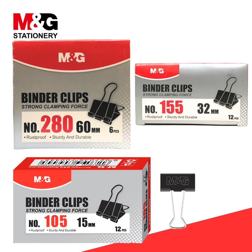 Jual Binder Clips M&G Penjepit Kertas Berbagai Ukuran Binder Klip ...