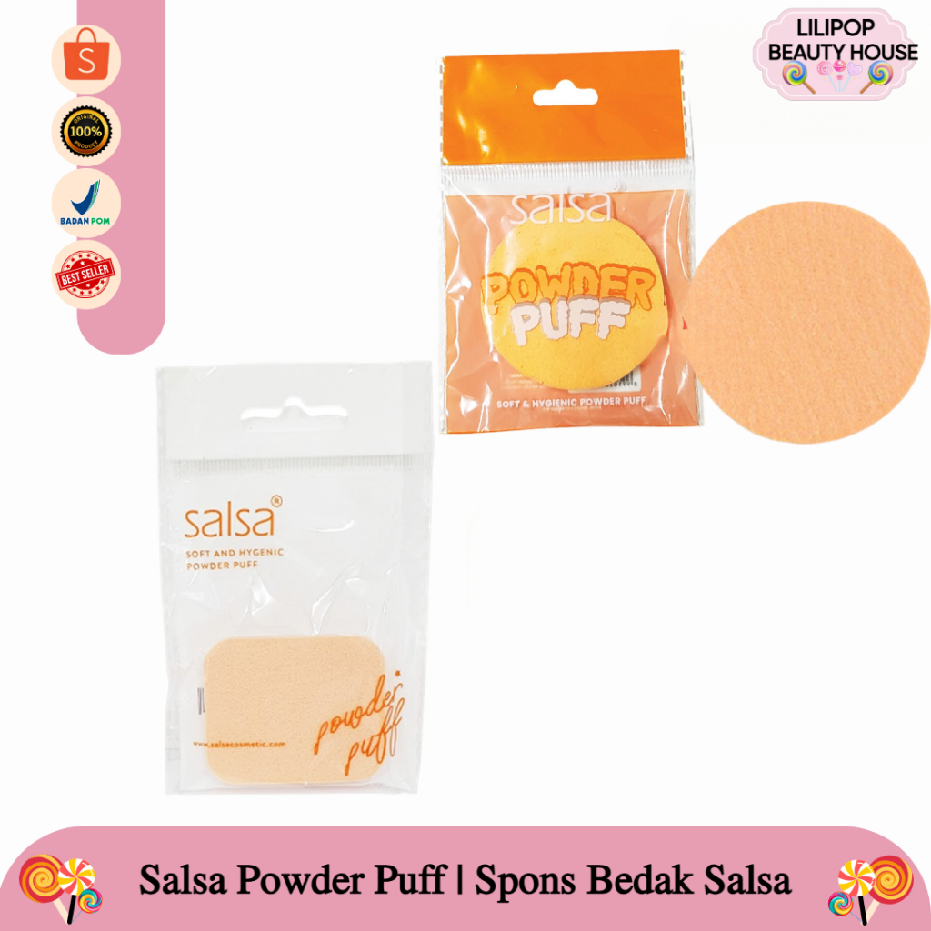 Jual Salsa Spon Powder Puff Soft & Hygienic - (Petak & Bulat) | Shopee ...