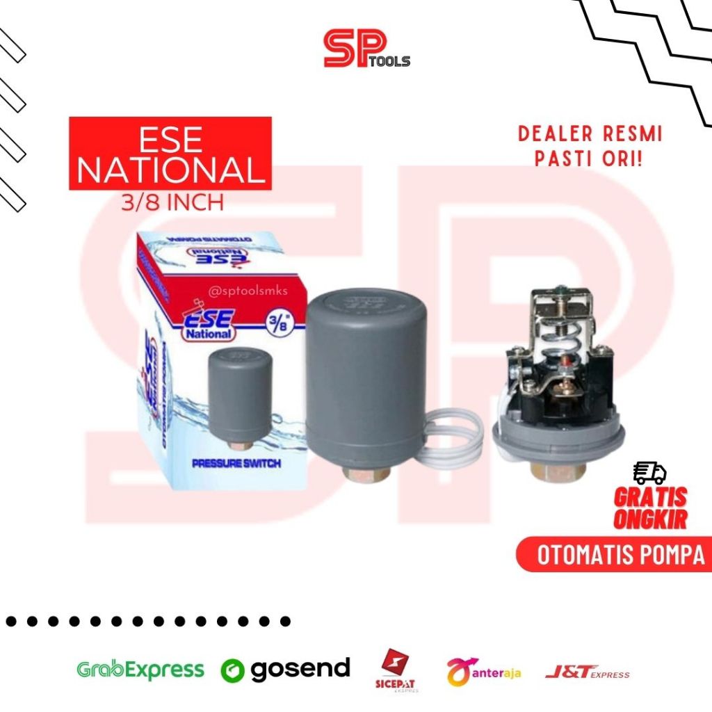 Jual OTOMATIS AUTOMATOIC PRESSURE SWITCH POMPA AIR 3/8" 3/8 INCH ESE ...