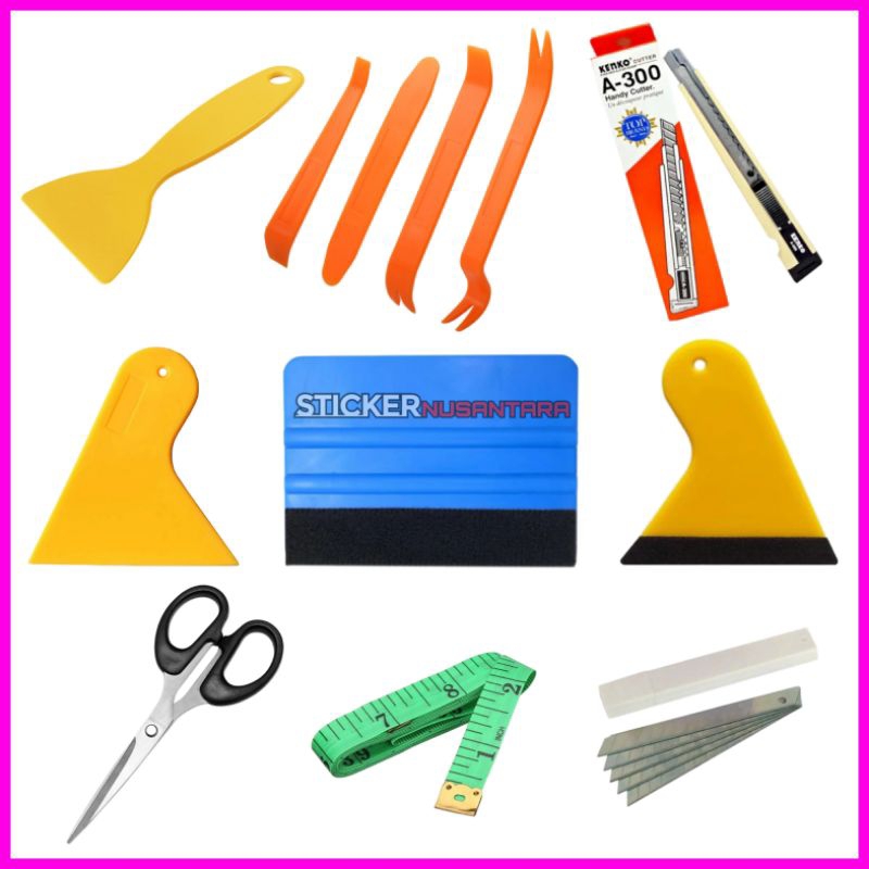 Jual ALAT PASANG STIKER ALAT PASANG SKOTLET STICKER KACA FILM SRAPPER ...